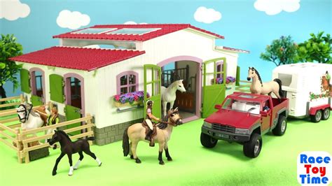 Schleich Horse Club Stable Playset Youtube