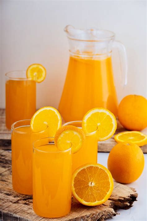 refreshing orange juice photography