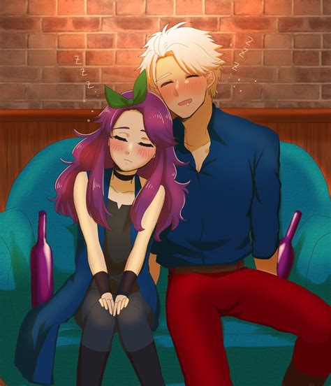 Stardew Valley Inspired Art Abigail And Farmer Passing Out Kuzuha12 Stardew Valley Valley