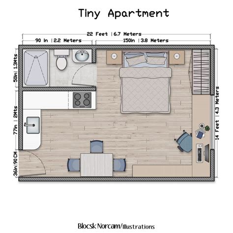 Best 13 Small And Tiny Apartments Design Strategies And Layout Plans