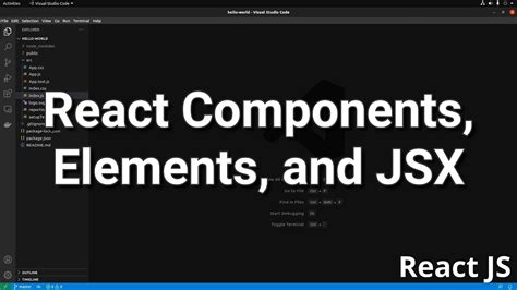 react components elements and jsx youtube