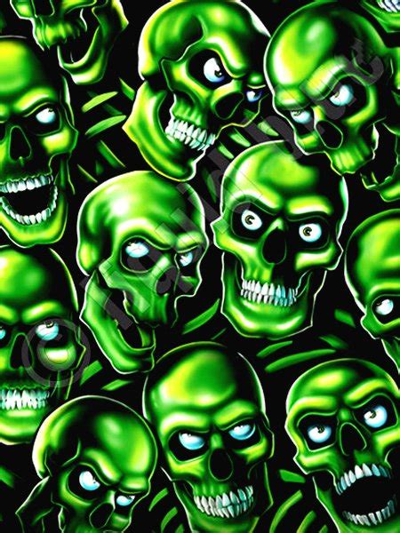 Three 6 Mafia Travis Scott Skull Pile Glow In The Dark T Shirt