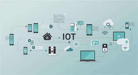 Diagram Depicting The Internet Of Things Iot With Interconnected Devices Various Stock