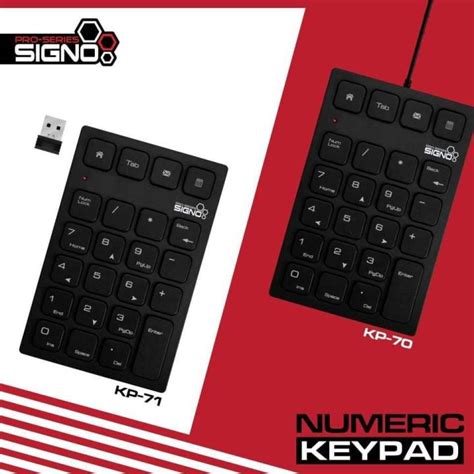 Kp 70 Signo Wired Numeric Keypad Besico รุ่น Kp 70 คีย์บอร์ดตัวเลขสายusb สินค้ารับประกัน 1 ปี