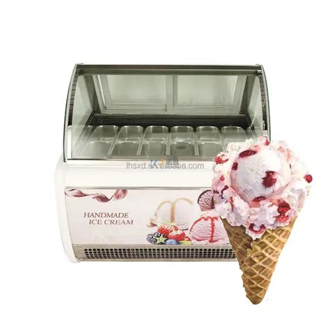 Ice Cream Fast Food Popsicle Cooler Refrigerator Showcase Ice Cream Display Case Gelato Freezer