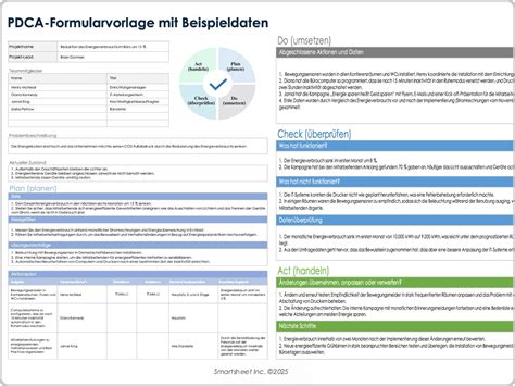 Kostenlose Pdca Vorlagen Formulare Und Beispiele