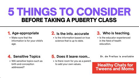 5 Things To Consider When Taking A Puberty Class Hcmom Tween Masterclass