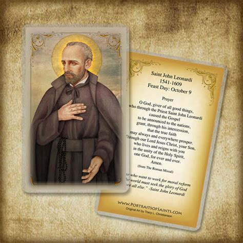 St John Leonardi Holy Card Catholic Prayer Card Etsy
