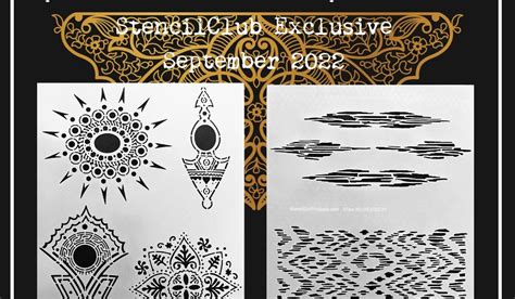 Stencilgirl® Talk Introducing Boho Chic Your September 2022 Stencil