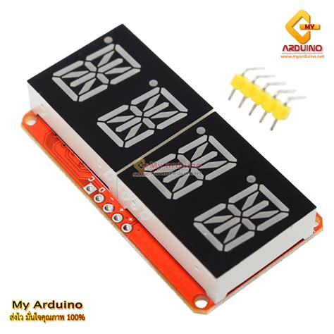 จอ Led แสดงตัวเลข Ht16k33 14 Segment Display Module 0 56 Led I2c Driver Ht16k33 สีแดง ขาย