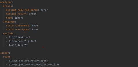 lint rules in flutter flutter community