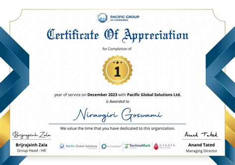 Celebrating One Year At Pacific Group Of Companies Its Been An