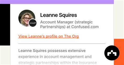 Leanne Squires Account Manager Strategic Partnerships At The Org
