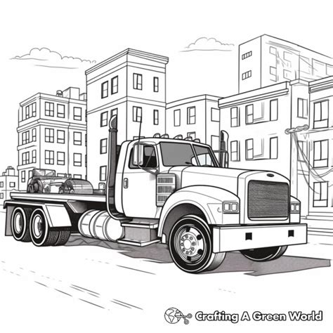 Tow Truck Coloring Pages Free And Printable