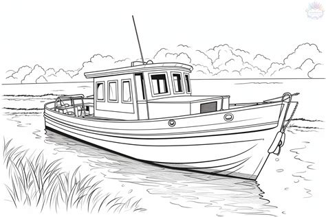 Boat Coloring Pages