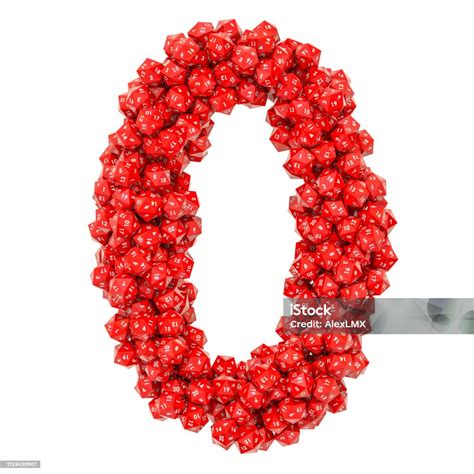 빨간색 20 면 주사위 흰색 배경에 고립 된 3d 렌더링에서 숫자 0 0에 대한 스톡 사진 및 기타 이미지 0 3차원 형태 개념 Istock