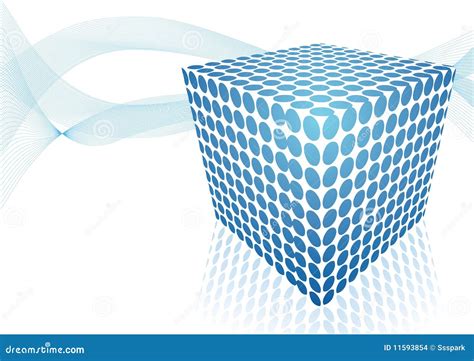 Blue Cube Abstract Design Stock Vector Illustration Of Fantasy 11593854