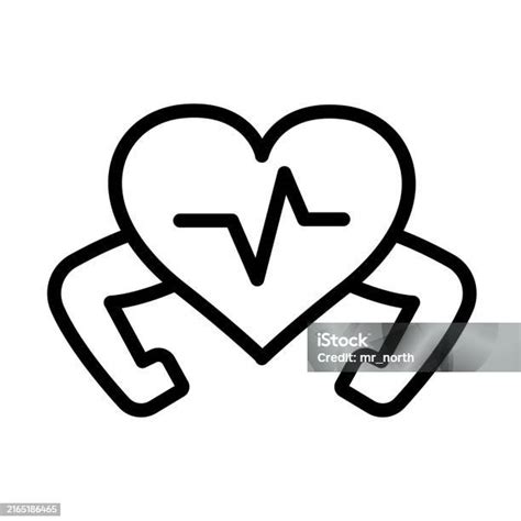 얇은 선 스타일의 건강한 아이콘 벡터 일러스트 레이 션 그래픽 디자인 개념 기호에 대한 스톡 벡터 아트 및 기타 이미지 개념 기호 고립 색상 긍정적인 감정 표현