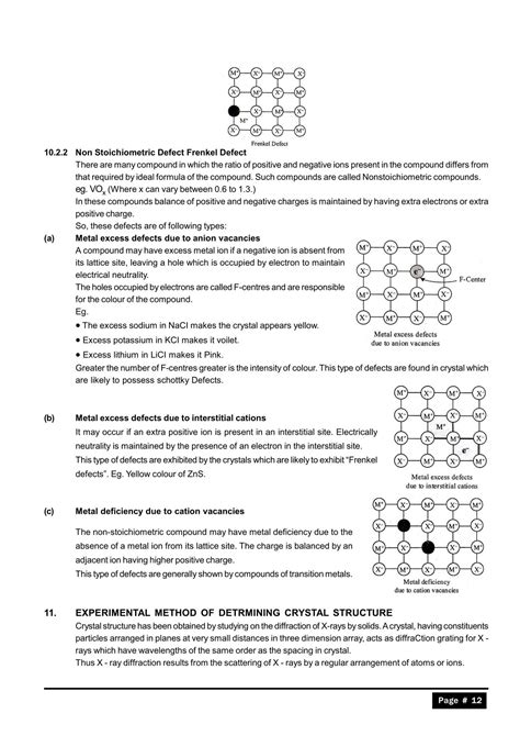 Class Chemistry Chapter Notes Solid State