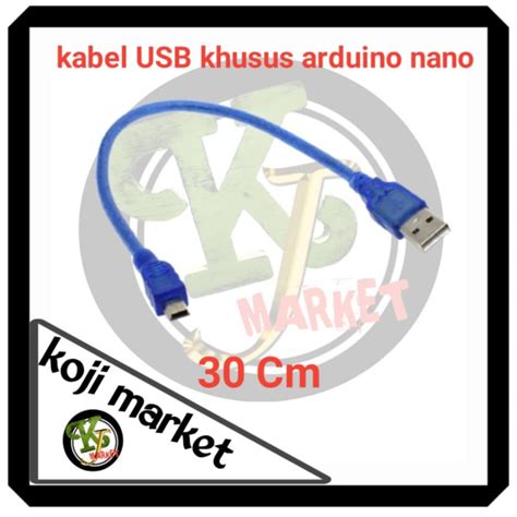 Jual Kabel Mini Usb Pin Transparant Biru Nano Dan Uno Shopee Indonesia