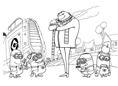 Minions Movie Coloring Pages