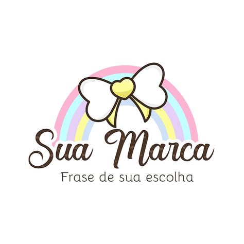 Premium Vector Logo Cute Ribbon Rainbow Vector