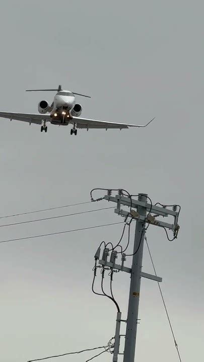 Small Jet Landing At Lax Youtube