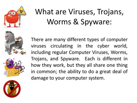 Viruses Trojans Worms Spyware Understanding Malware