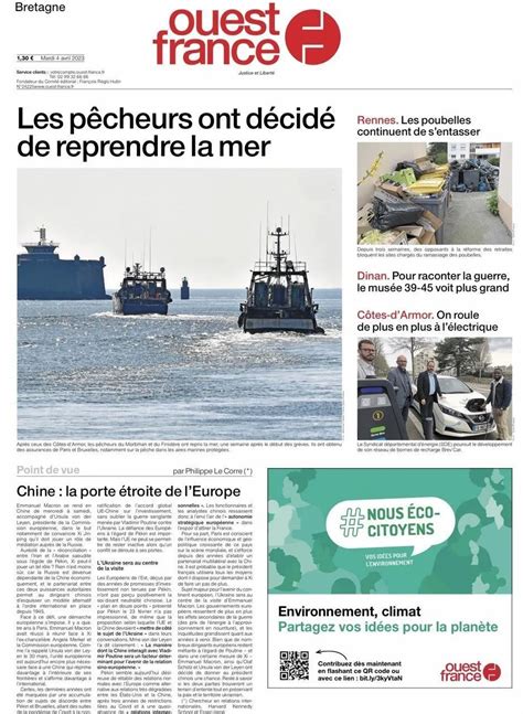 Ouest France Lance Une édition Bretagne En Version Numérique Avec Un