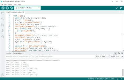 การทดสอบหาระยะเวลาในการทำคำสั่งสำหรับ Arduino Esp32 Iot Engineering Education