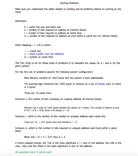 Solved Caching Problems Make Sure You Understand The Slides Chegg Com