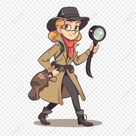 Cartoon Detective Clip Art Detective Clip Art Vector Images