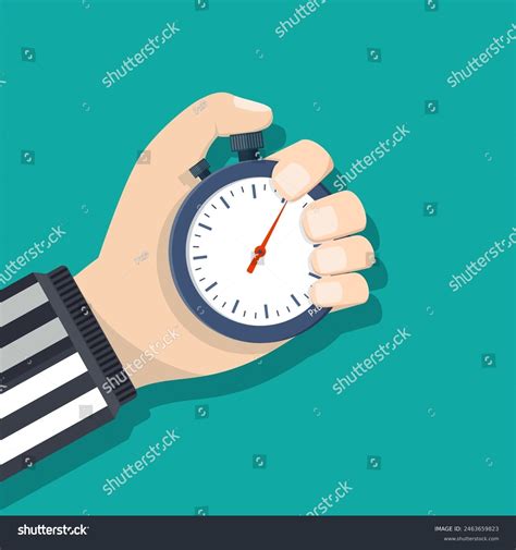 Analog Chronometer Timer Counter Hand Referee Stock Vector Royalty Free 2463659823 Shutterstock