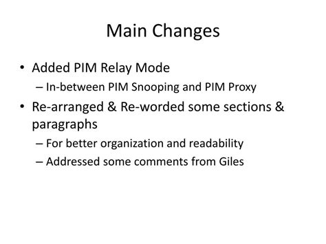 Ppt Pim Snooping Update Powerpoint Presentation Free Download Id2530724