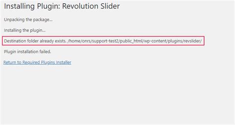 How To Fix “destination Folder Already Exists” Error In Wordpress