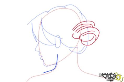 How To Draw A Messy Bun DrawingNow