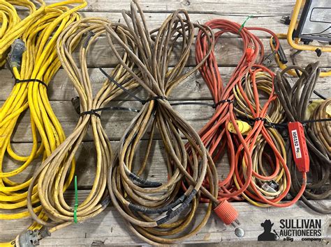 Large Quantity Of Extensions Cords And Shop Light Bigiron Auctions