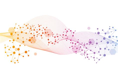 건강 관리 및 의학 배경 개념입니다 현대 건강 관리 추상 배경 와 선 점 그리고 육각형 의료 혁신 배너 템플릿입니다 파도 흐름 벡터 일러스트 레이 션입니다 연결에 대한 스톡