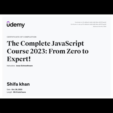 Shifa Khan On Linkedin Javascript Udemy