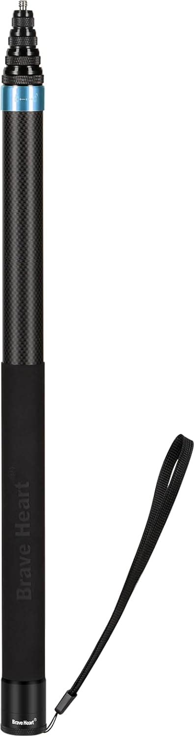 Amazon Com 17 118 3 0m 9 8ft Extended Super Long Carbon Fiber Invisible Selfie Stick For