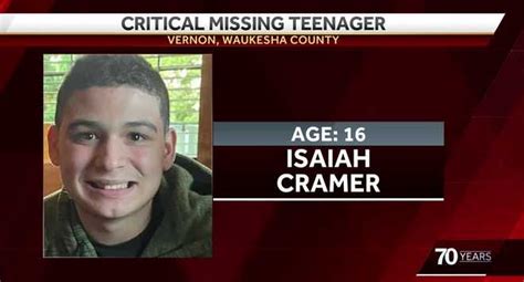 Search Intensifies For Missing Isaiah Cramer 16 After Potential Sighting