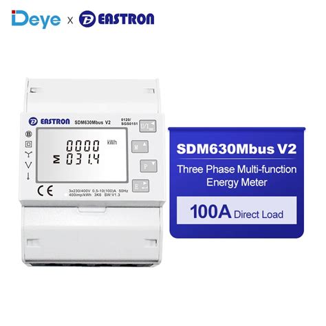 Eastron Sdm630modbus V2 Rs485 Modbus 3 Phase Energy Meter For Solar System Home