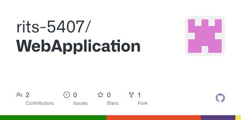 GitHub Rits 5407 WebApplication