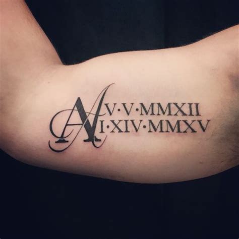 60 Tatuajes De Números Romanos 【 Diseños Significados
