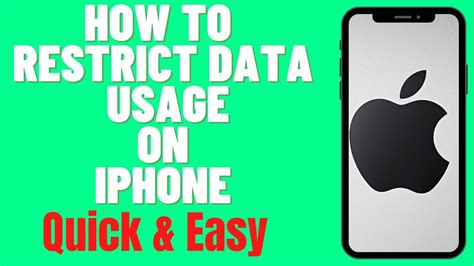 How To Restrict Data Usage On Iphone Youtube