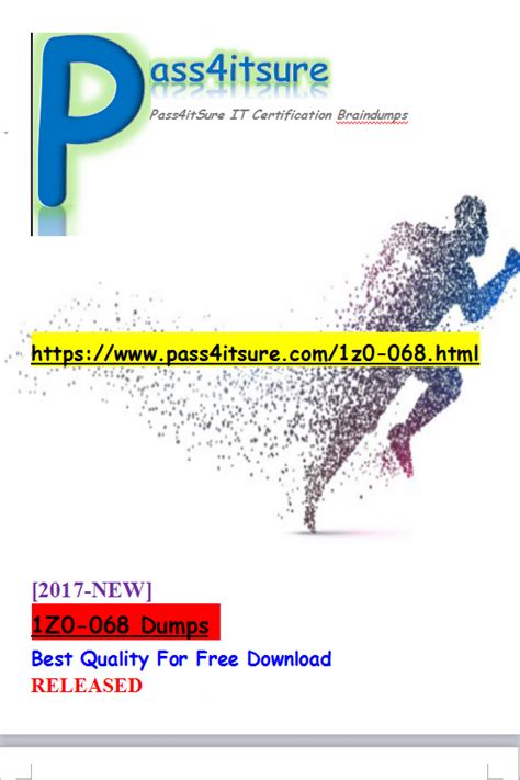 [2017 New Version] Help To Pass Latest Oracle 1z0 068 Dumps Exam Questions Answers 100 Pass