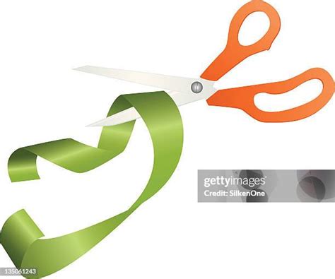 Ribbon Cutting Scissors High Res Illustrations Getty Images