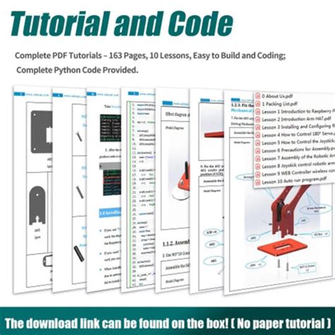 Adeept 5 Dof Programmable Robotic Arm Orange Kit For Raspberry Pi Robotshop