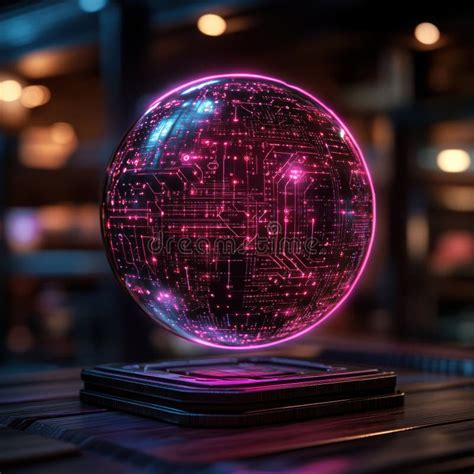 A Digital Globe Of The Future Featuring Intricate Data Visualizations In A High Tech