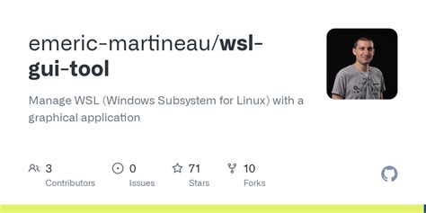 Github Emeric Martineau Wsl Gui Tool Manage Wsl Windows Subsystem